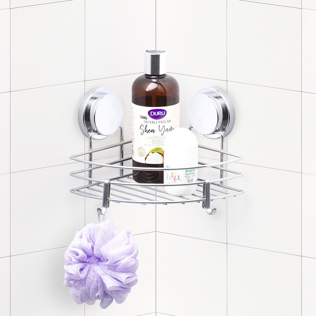 Organizador, soporte, repisa, porta shampoo Marca METALIFE esquinero ...